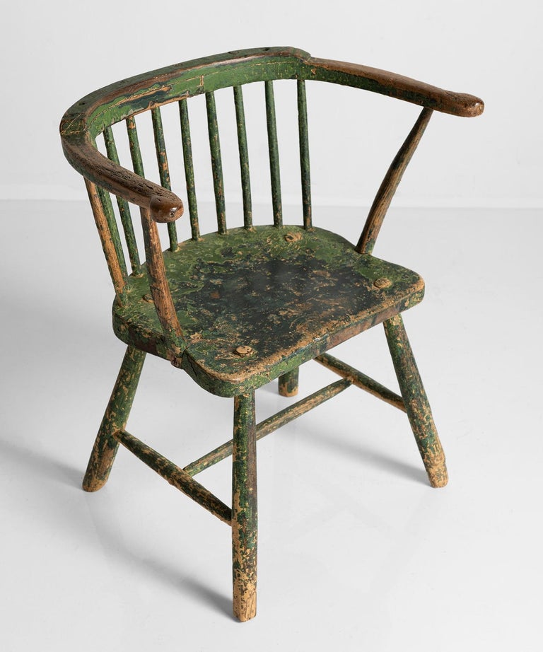 Painted Stick Chair, Wales 19th Century at 1stDibs