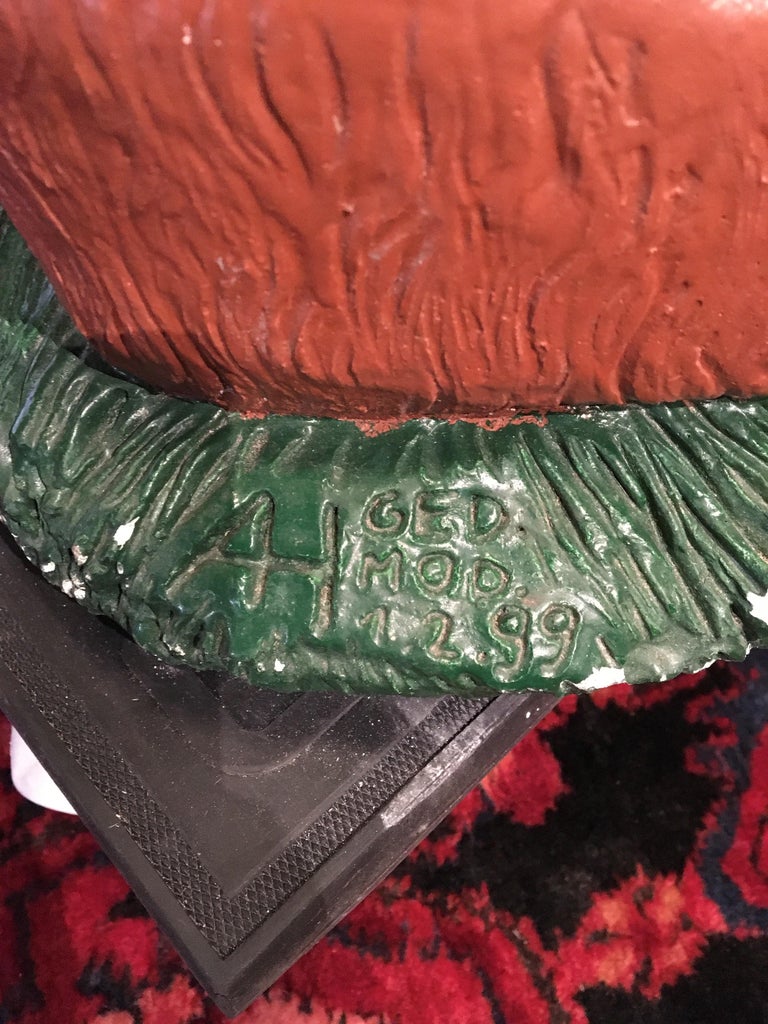 Painted Stone Ox Statue For Sale at 1stDibs | ox sculpture