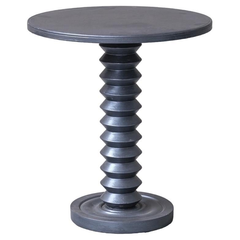 Pair of French Oak Corkscrew End Tables in the style of Dudouyt For ...