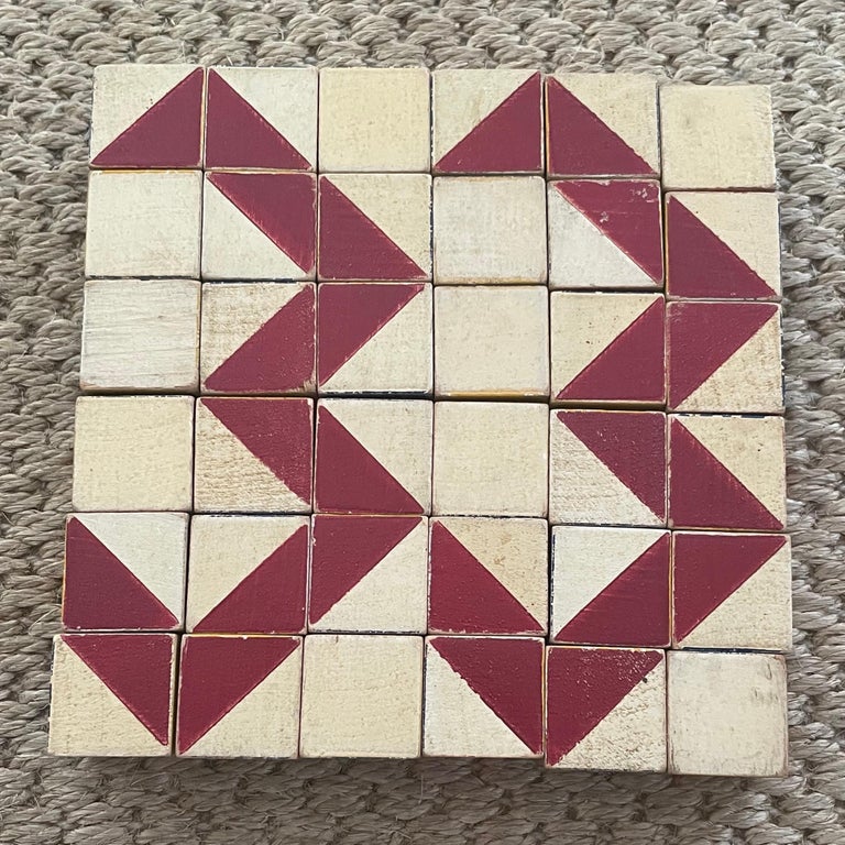 Painted Wood Design Blocks For Sale at 1stDibs