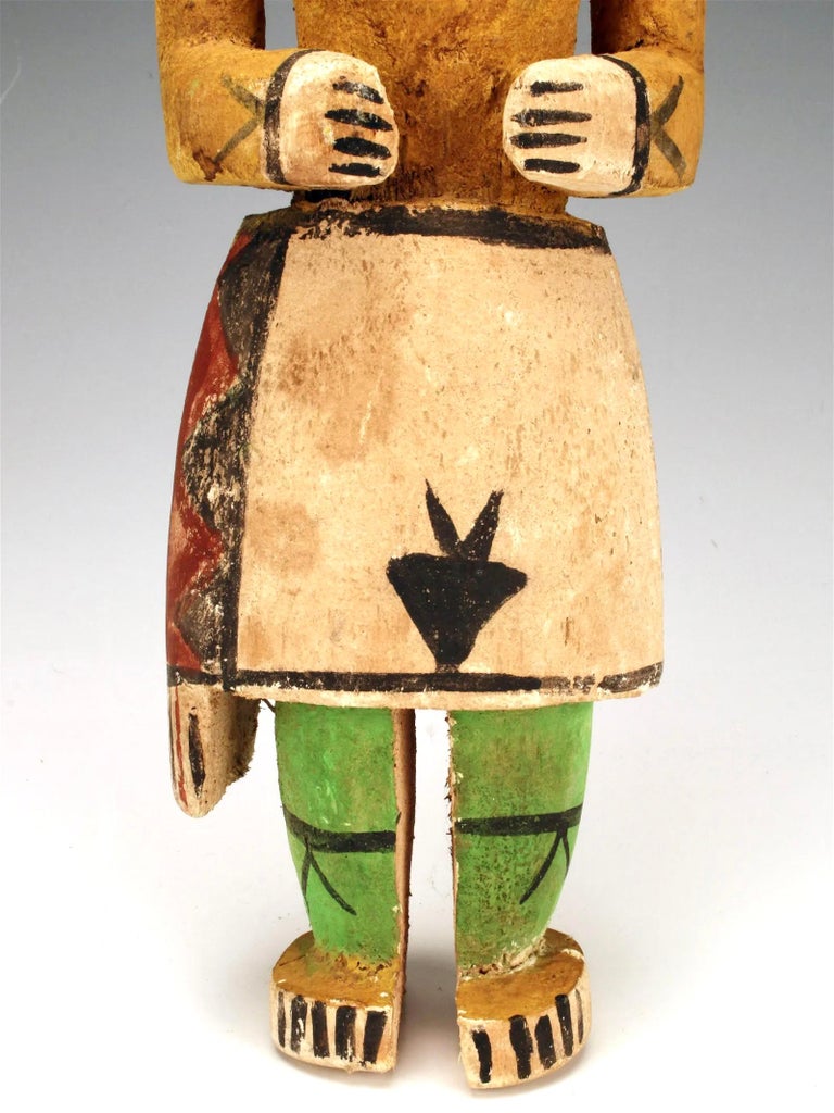 Painted Wood Hopi Katsina Kachina Figure '#1' For Sale at 1stDibs