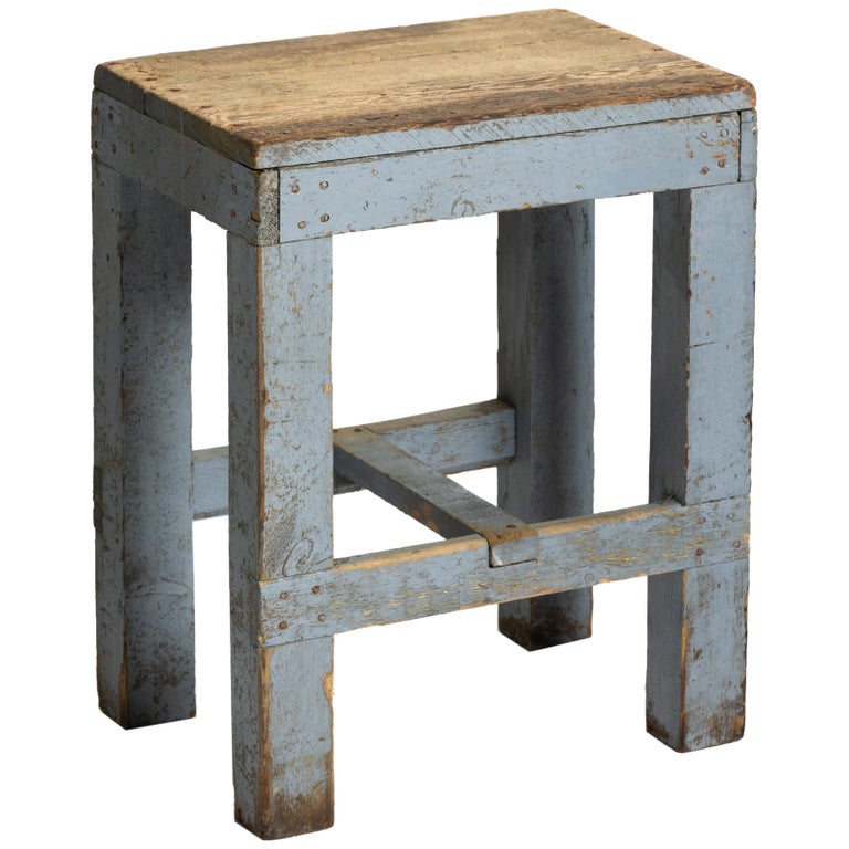 Painted Workshop Pedestal, France, circa 1950 at 1stDibs