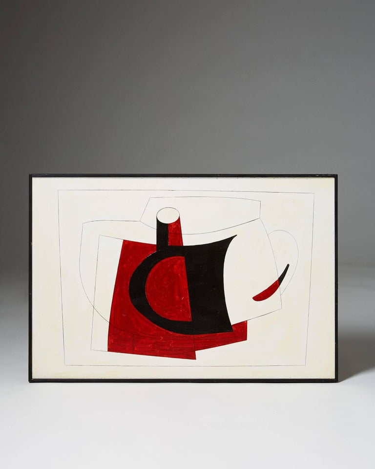 Painting by Albert Johansson, Sweden, 1960s For Sale at 1stDibs