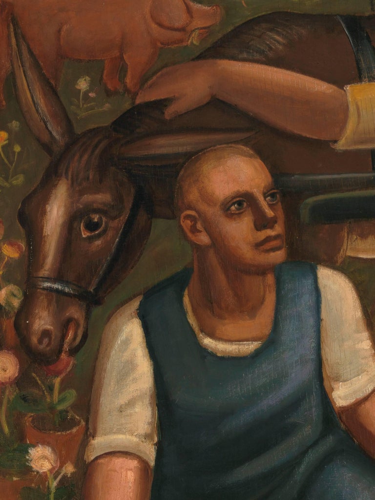 Painting by Belgian Artist Prosper De Troyer, First Half of the 20th ...