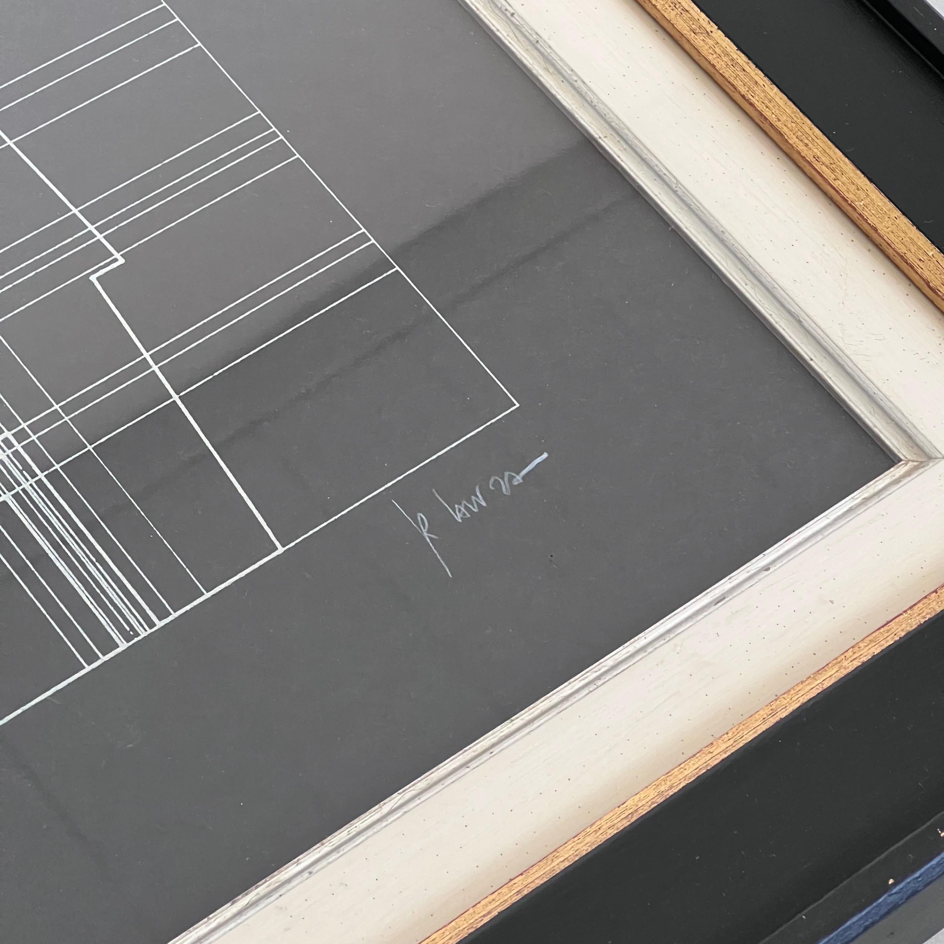 Painting by Italian Artist Giuseppe Riccardo Lanza, Edition of 50, Black Artwork For Sale at 1stDibs