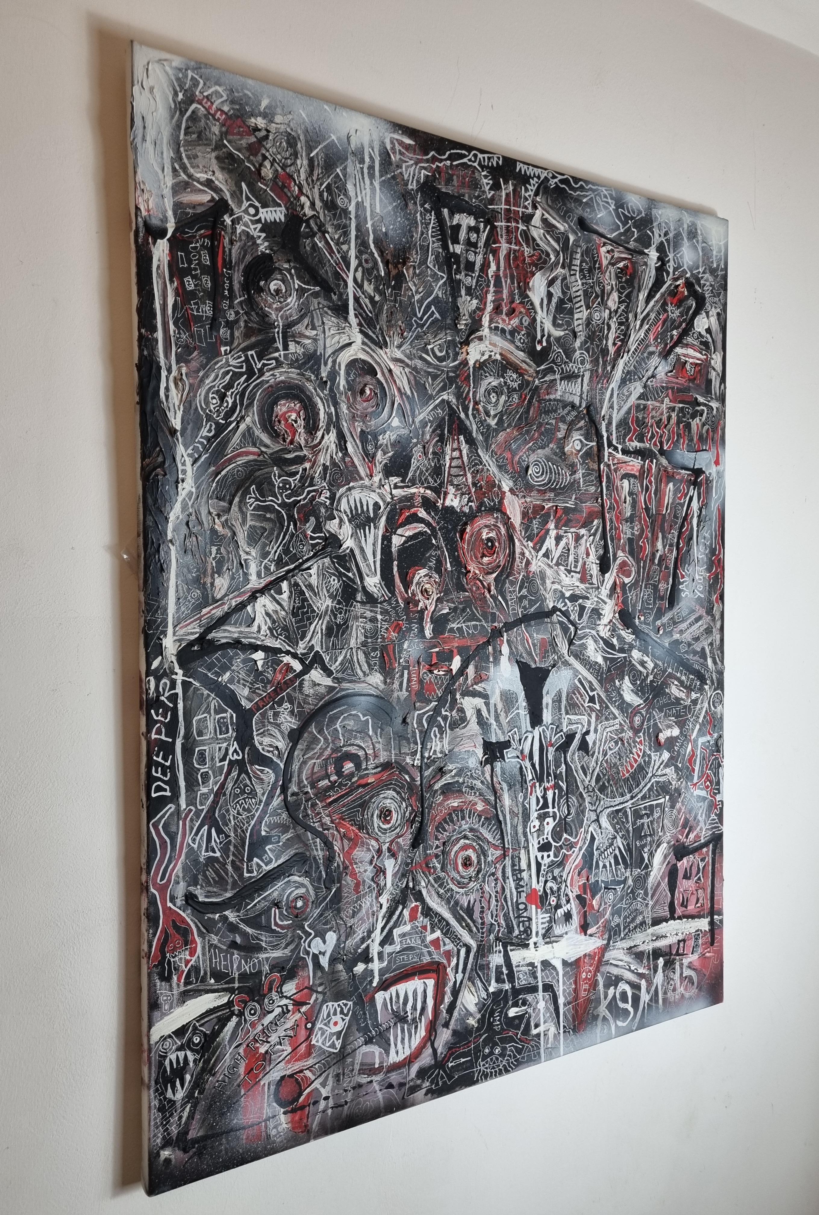 Street Art Painting by Kevin Samuel Murphy, "One Dark Night" For Sale ...