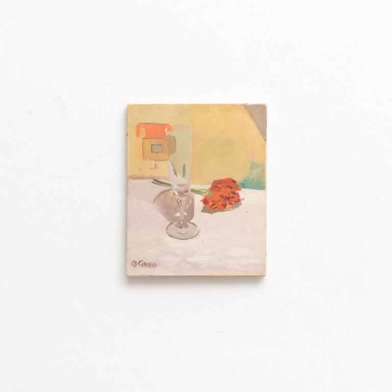 Painting by Q. Cano, Oil on Canvas, circa 1960 For Sale at 1stDibs