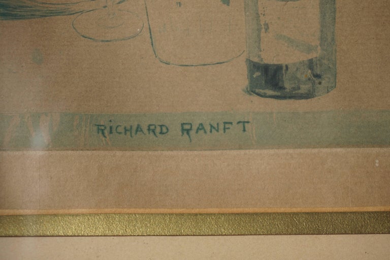 Painting by Richard Ranft, Young Woman and Pierrots Costumes For Sale ...