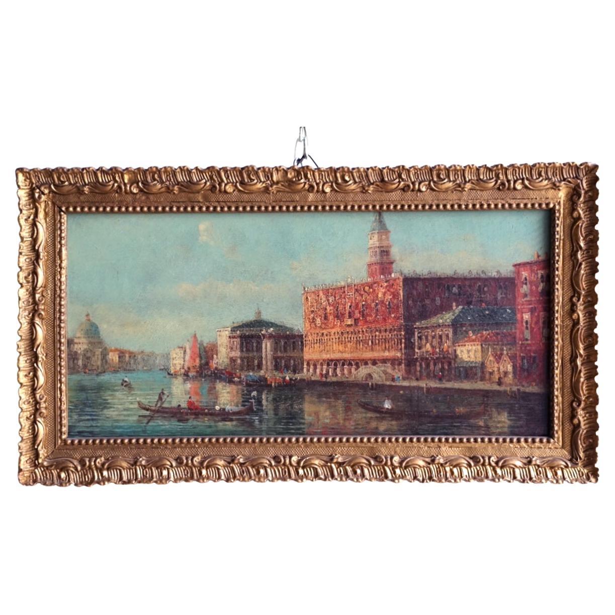 A. Larren Signed Original Oil on Copper Painting Depicting Tennis ...