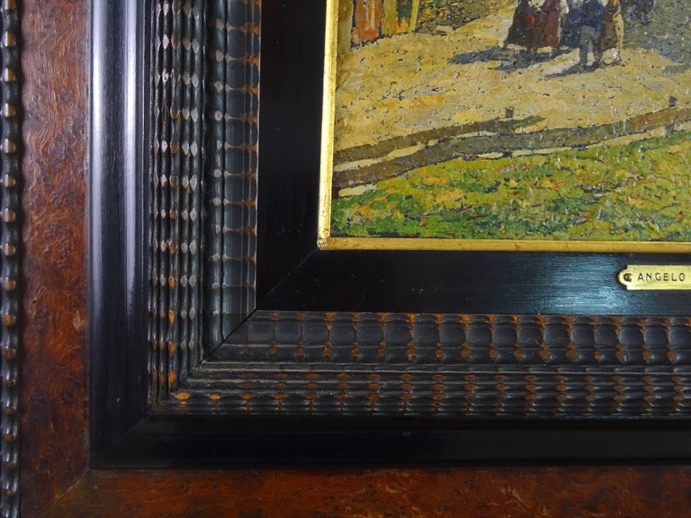 Painting 'Mountain Landscape' circa 1920, Angelo Pavan For Sale at 1stDibs