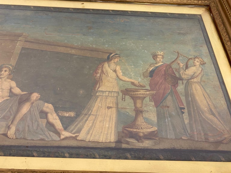 Painting of The Aldobrandini Wedding after the Antique Fresco For Sale ...