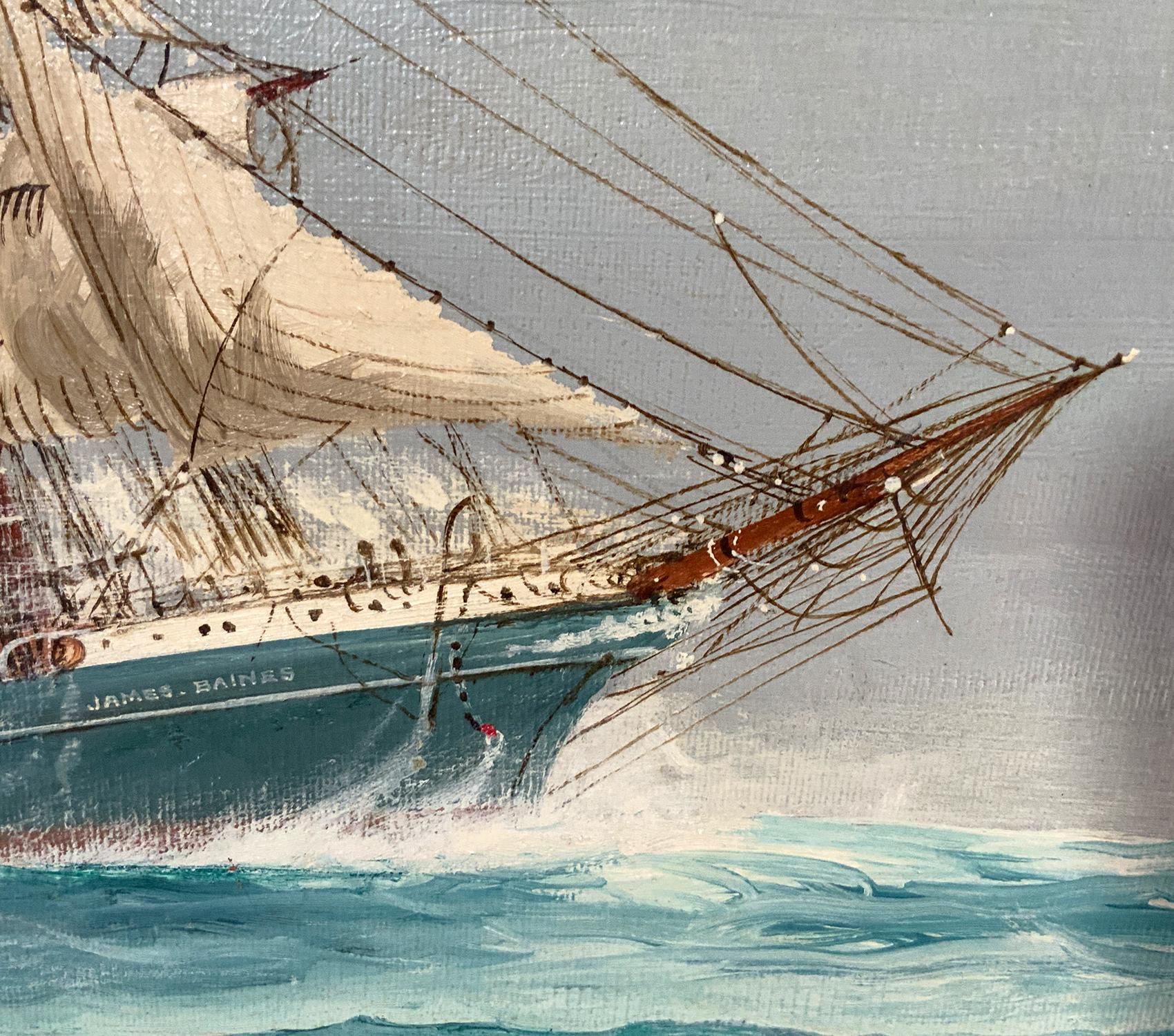 Painting Of The Clipper Ship James Baines at 1stDibs