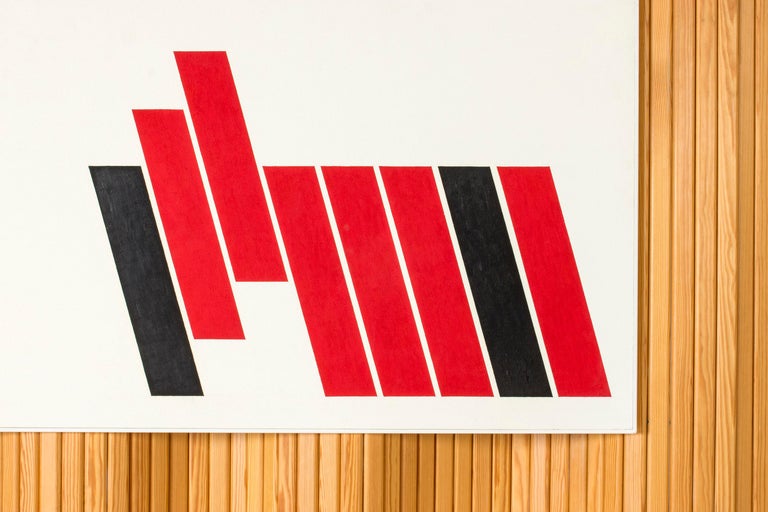 Painting "Q" by Lars Erik Falk, Sweden, 1987 For Sale at 1stDibs