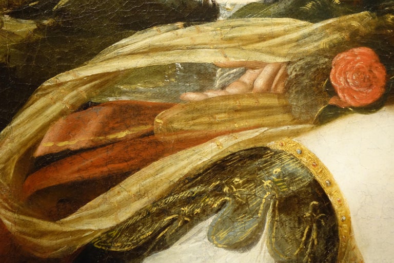 Painting Representing "Alexander the Great and Timoclea", France, 17th ...