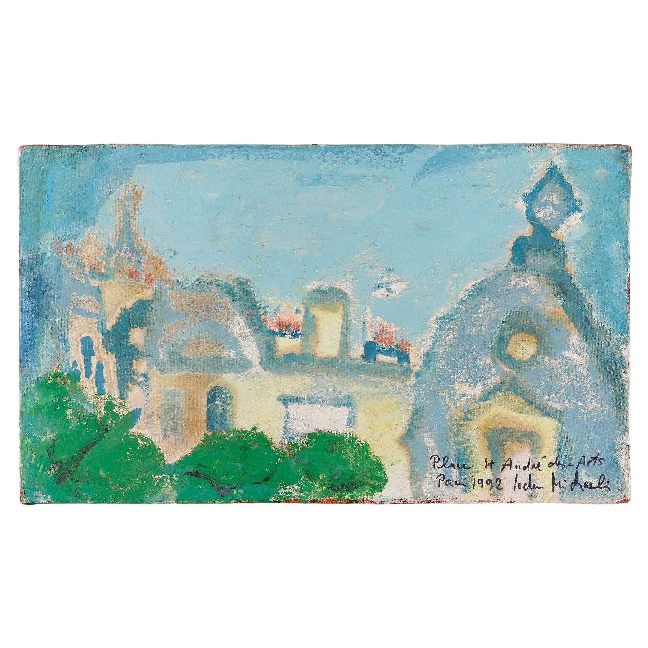 Painting, Representing the "Place Saint André des Art", Jochen ...