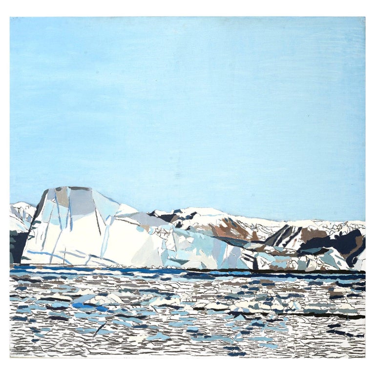 Painting Scenery from Greenland by Eva Weis Bentzon For Sale at 1stDibs