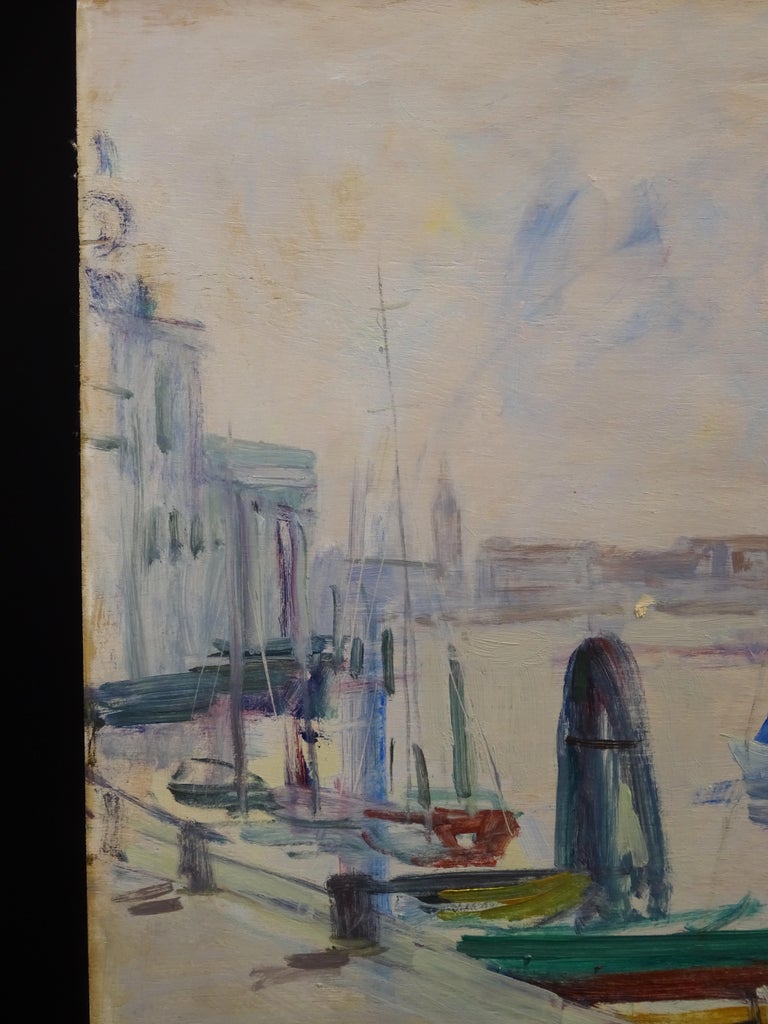 Painting "Velieri, Bacino San Marco," Marco Novati, 1961 For Sale at ...