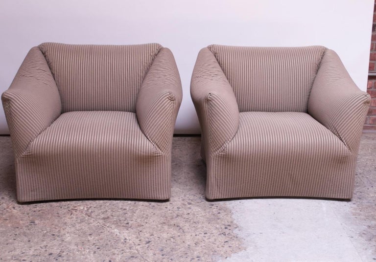 Pair 1970s Wide Tentazione Club Chairs by Mario Bellini for Cassina at ...