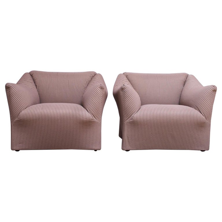 Pair 1970s Wide Tentazione Club Chairs by Mario Bellini for Cassina at ...
