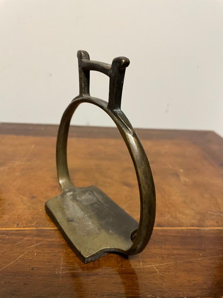 Pair 19th Bronze Civil War Stirrups Marked CSA Confederate States of ...
