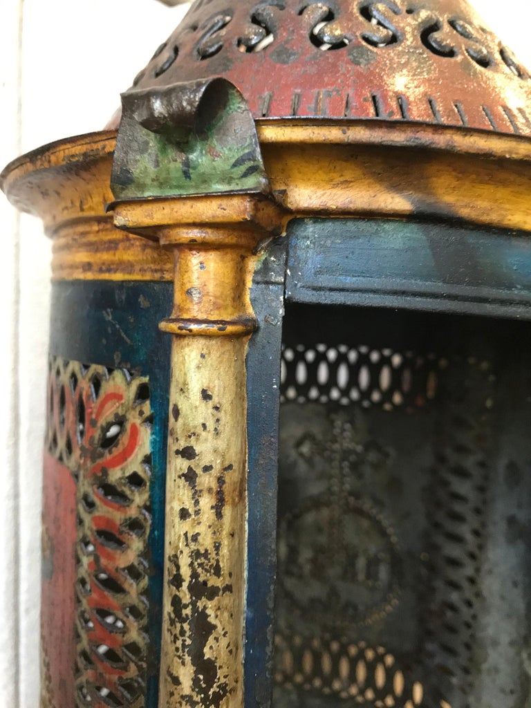 Pair Continental Central European Candle Lanterns table Lamps ...