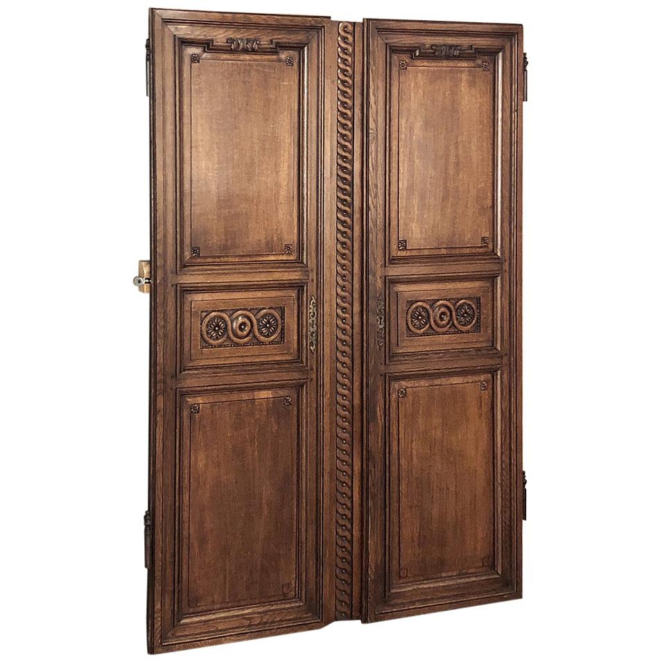 Pair of 19th Century French Doors, Plaquards For Sale at 1stDibs