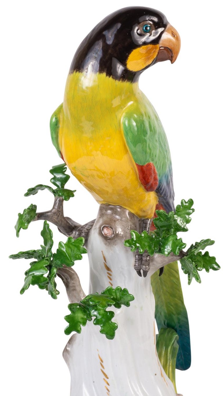 Pair of 19th Century Meissen Porcelain Parrots at 1stDibs | meissen ...