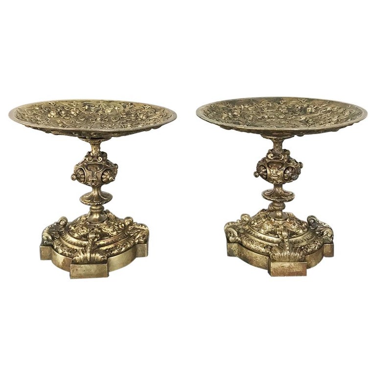 Pair of 19th Century Napoleon III Bronze Stands at 1stDibs