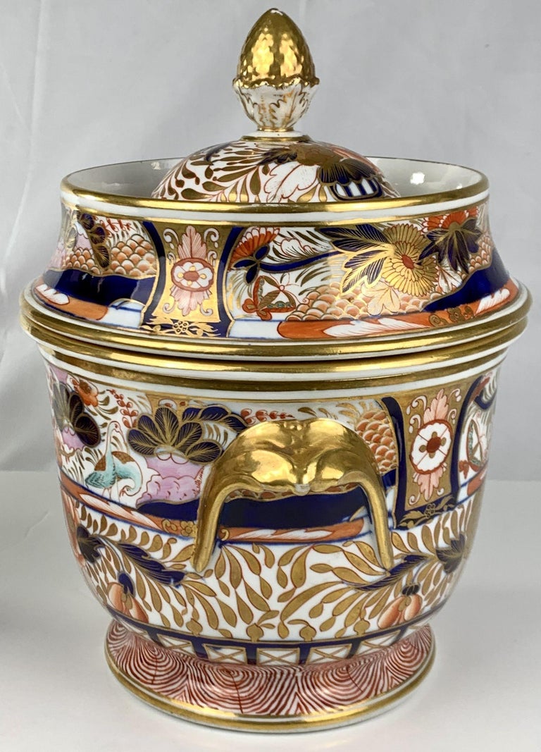 Pair Admiral Nelson Pattern Porcelain Ice Pails England Circa 1810 by ...