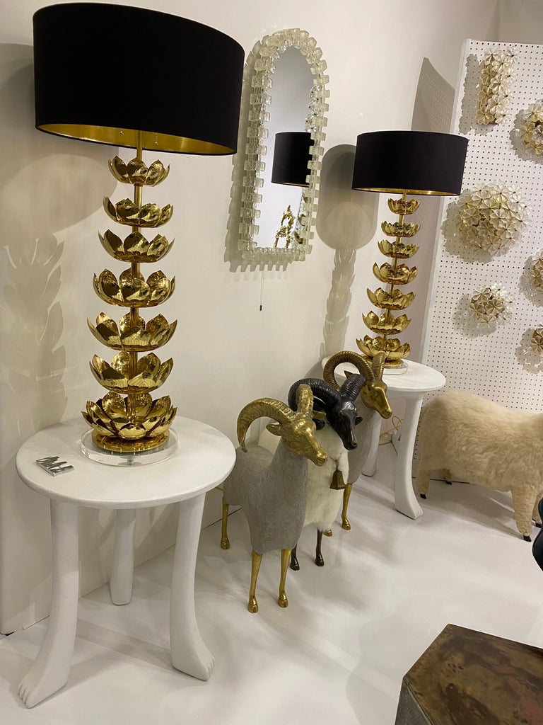 Pair of African Plaster Side Tables For Sale at 1stDibs