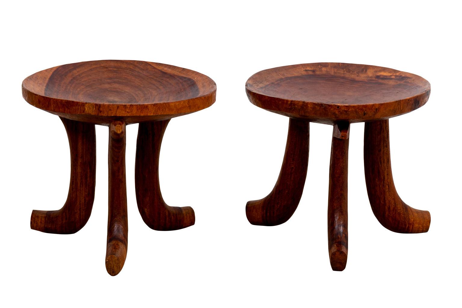 Pair African Stools For Sale at 1stDibs