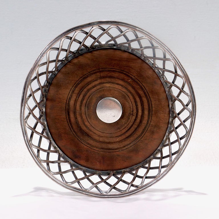 Pair Antique 18th/19th C. English Sheffield Silver Plate on Copper Wine ...