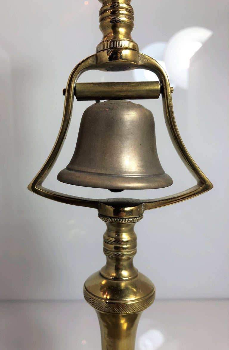 Pair of Antique American Pub Candlesticks with Service Bells, circa ...