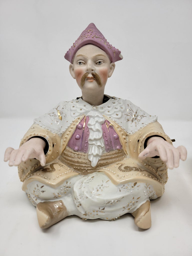 Pair of Antique Bisque "Nodders", Circa 1900-1910 For Sale at 1stDibs