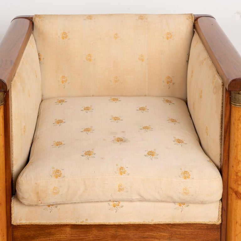 Pair, Antique Charles X Style Mahogany Arm Chairs, France circa 1940 ...