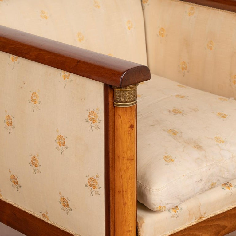 Pair, Antique Charles X Style Mahogany Arm Chairs, France circa 1940 ...