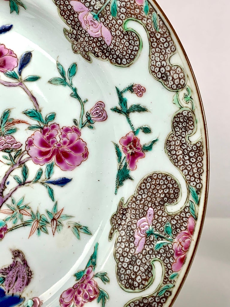 Pair Antique Chinese Porcelain Dishes Hand-Painted Made 18th Century ...