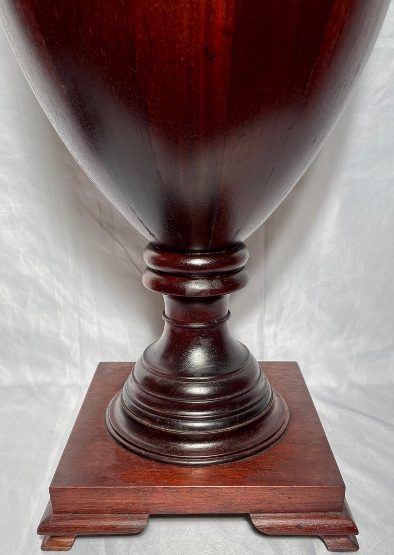 Pair Antique English Mahogany Knife and Fork Cutlery Urns / Boxes ...