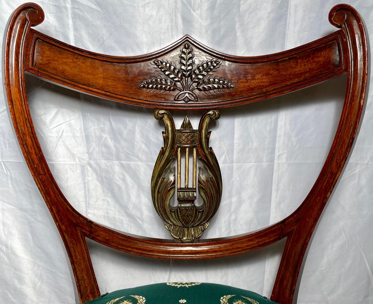 Pair Antique English Regency Mahogany Chairs, Circa 1820-1830 For Sale ...