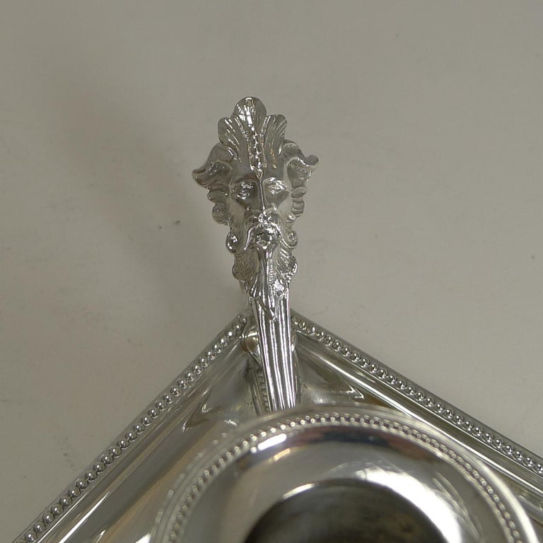 Pair Antique English Silver Plate Chamber Sticks by James Dixon and ...