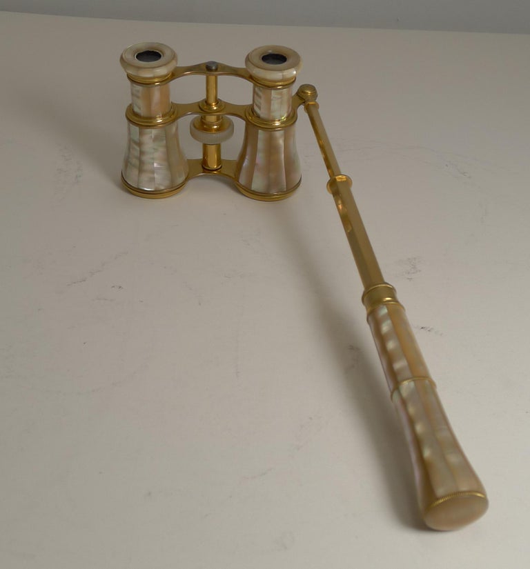 Pair of Antique French Mother of Pearl Opera Glasses by LeMaire, Paris ...
