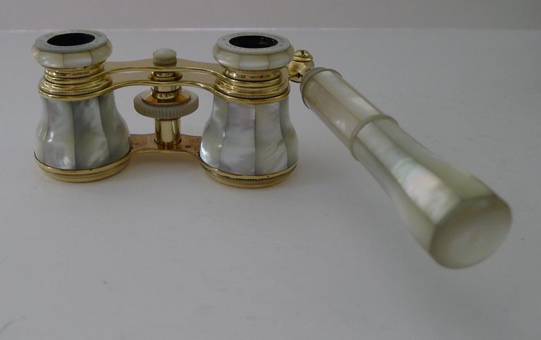 Pair Antique French Mother of Pearl Opera Glasses circa 1910, Lorgnette ...