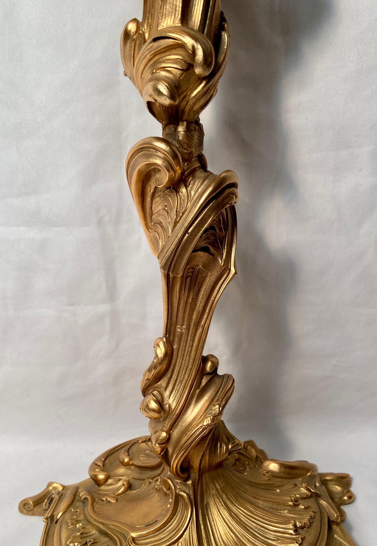 Pair Antique French Ormolu Candlesticks, Circa 1870-1880 For Sale at ...