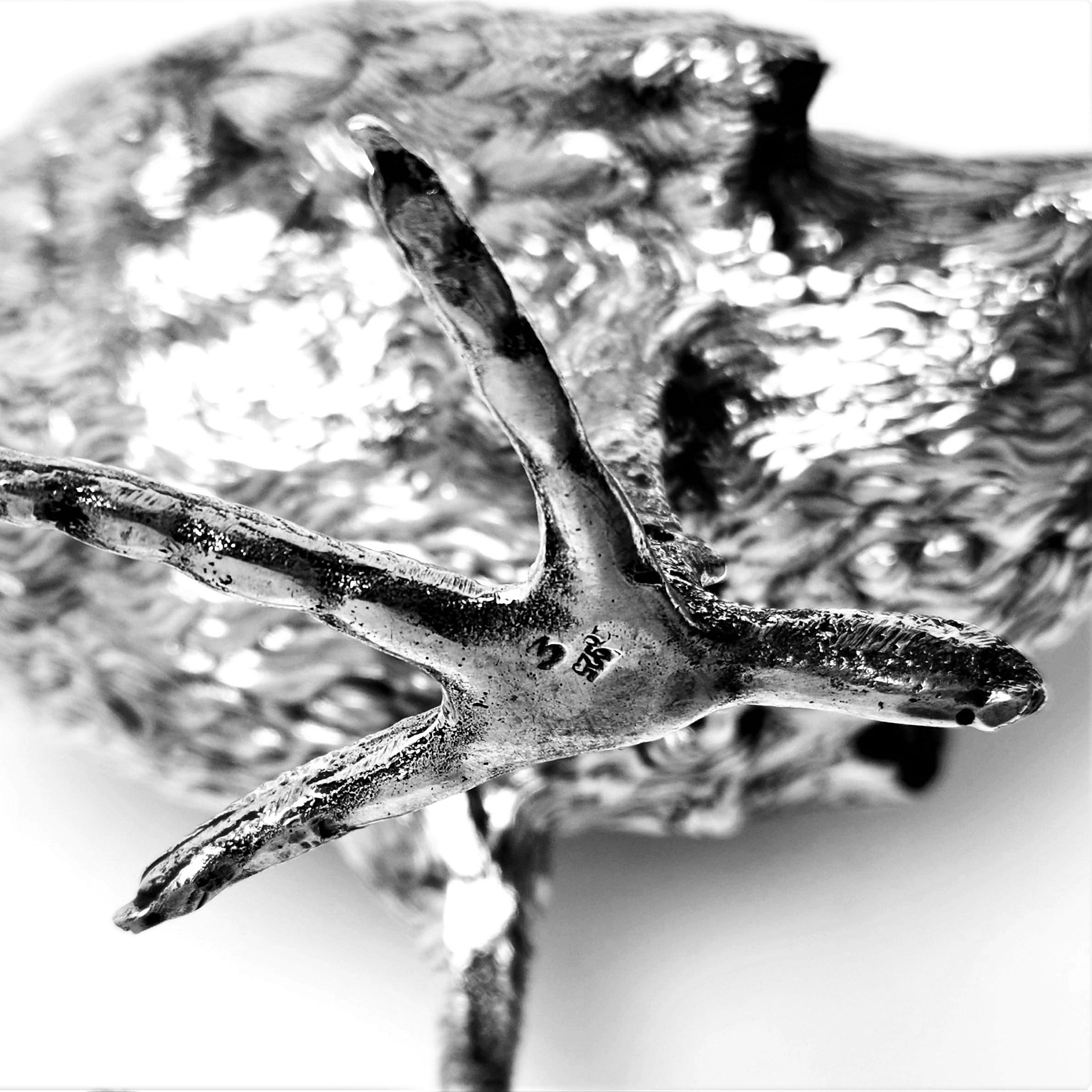 Pair Antique German Solid Silver Model Grouse / Bird Figures C. 1910 ...