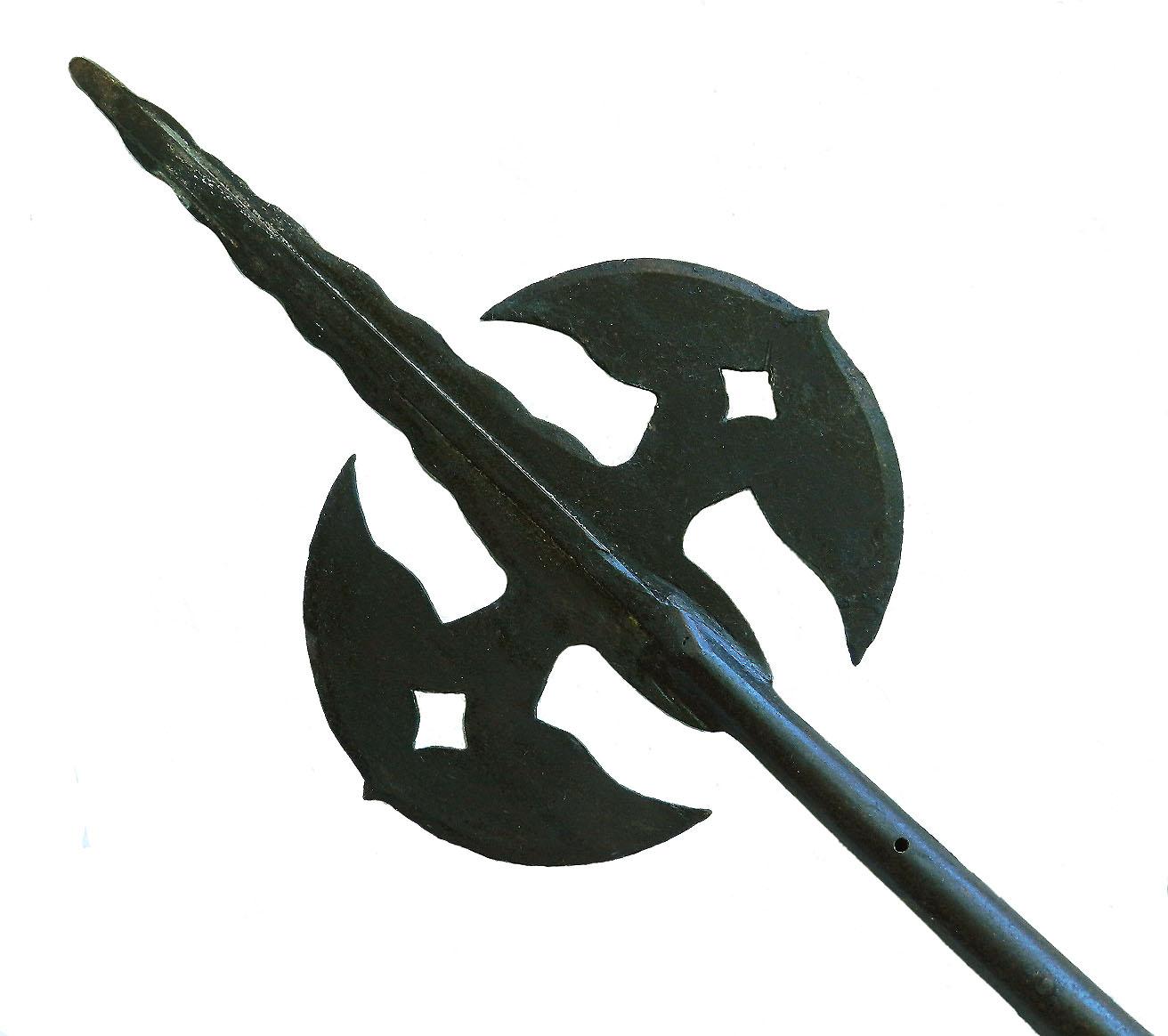 Pair of Antique Halberds Spears English Medieval Renaissance Wall ...