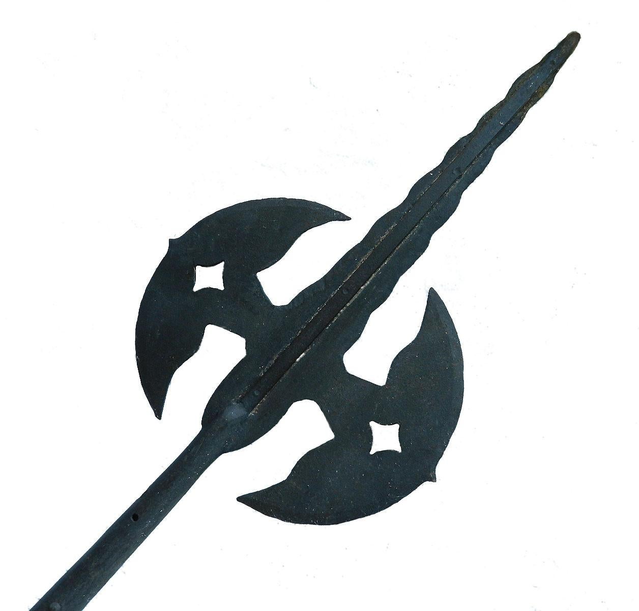 Pair of Antique Halberds Spears English Medieval Renaissance Wall ...