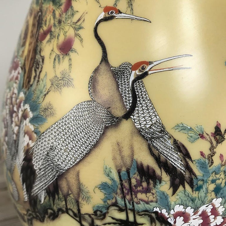 Pair of Antique Hand-Painted Chinese Vases For Sale at 1stDibs ...