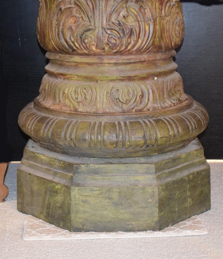 Pair of Antique Iron Columns For Sale at 1stDibs