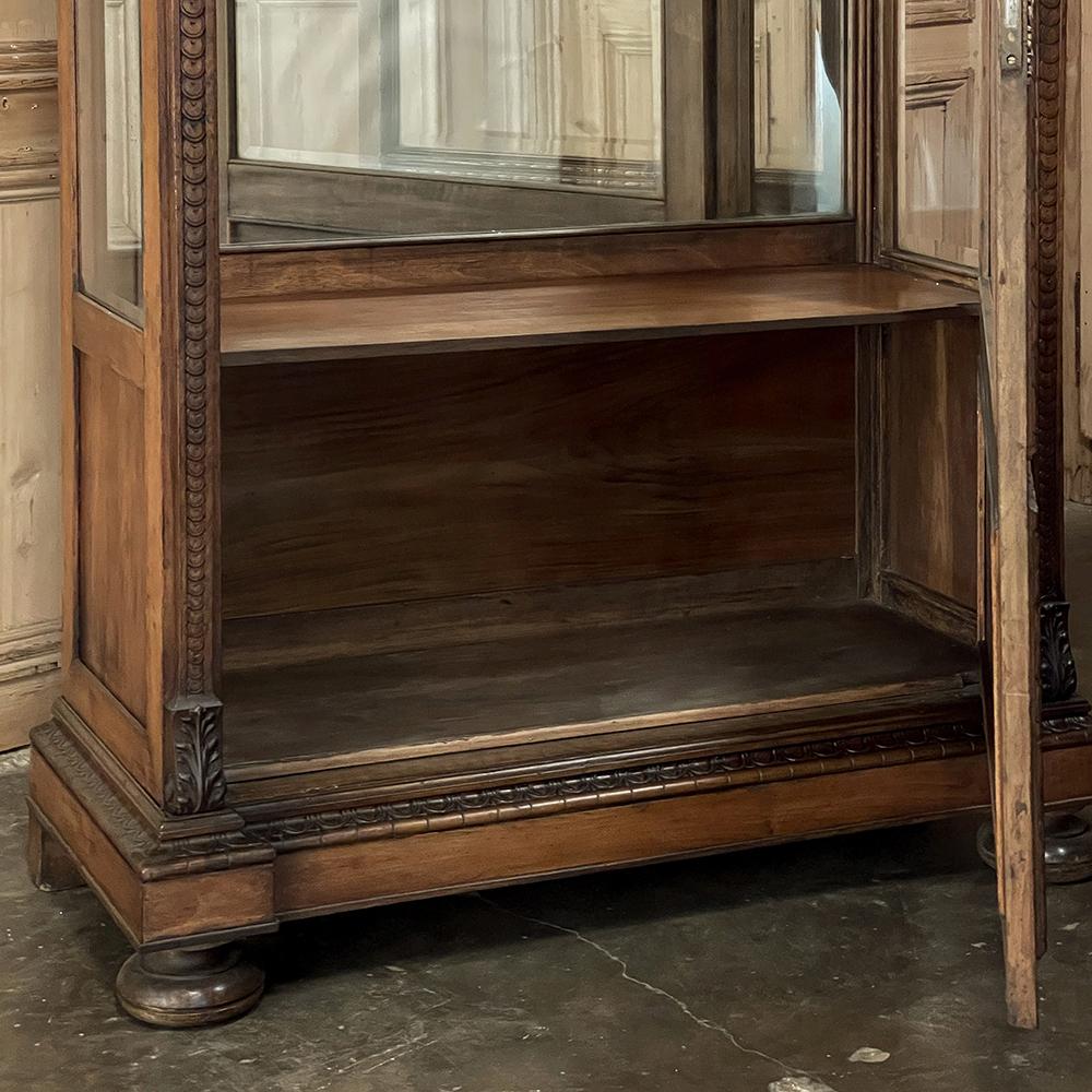 Pair Antique Italian Renaissance Walnut Bookcases ~ Vitrines For Sale ...