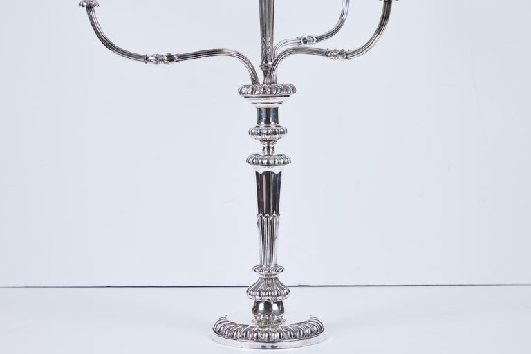 Pair Antique Sheffield Candelabra For Sale at 1stDibs